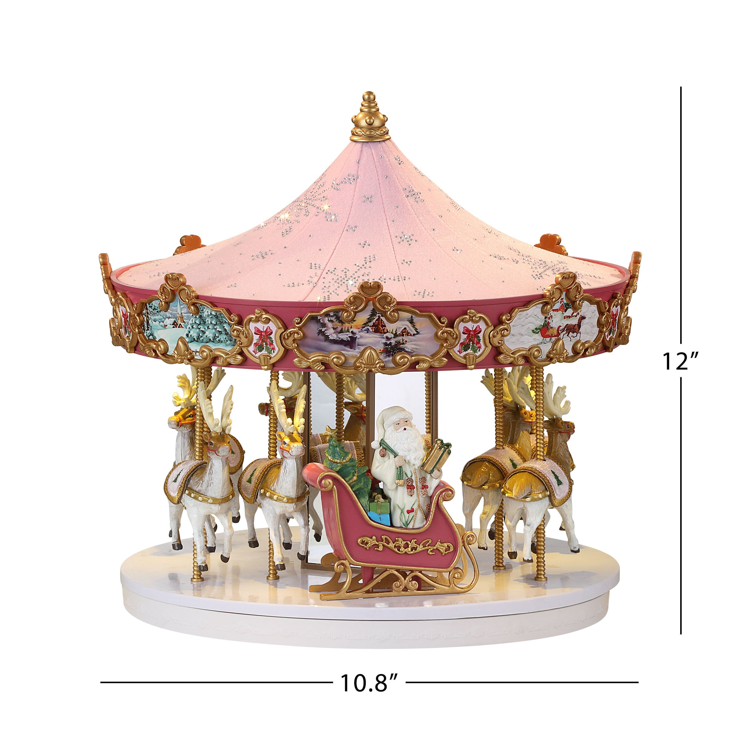 12 in. Animated Swarovski Snowflake Carousel – Mr. Christmas