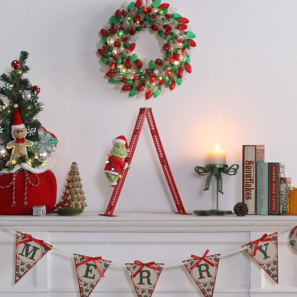 17 in. Animated Ladder Climbing Grinch – Mr. Christmas