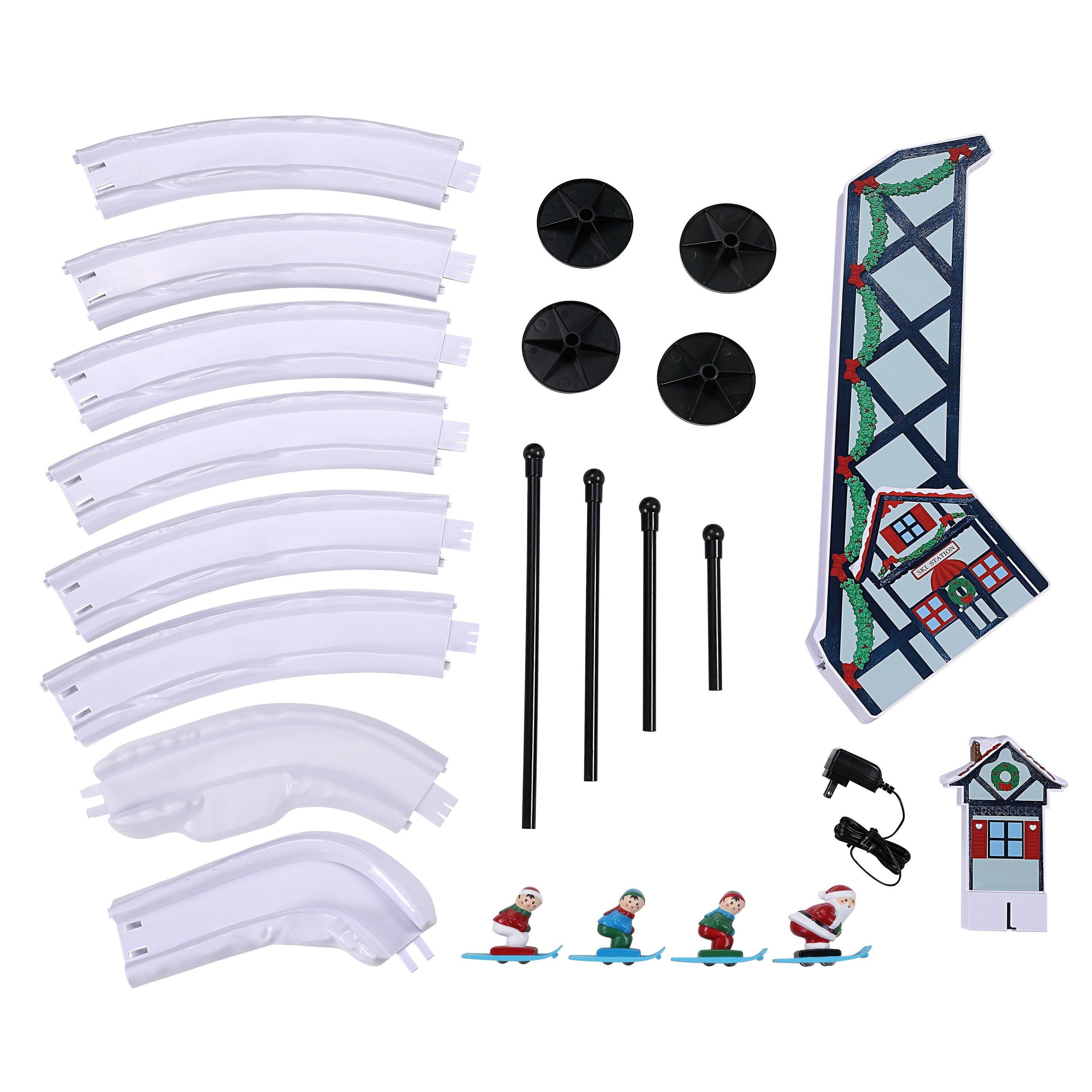 47" Animated Musical Ski Slope with Moving Skiers | Mr. Christmas