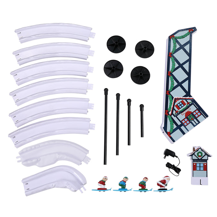 47" Animated Musical Ski Slope with Moving Skiers | Mr. Christmas
