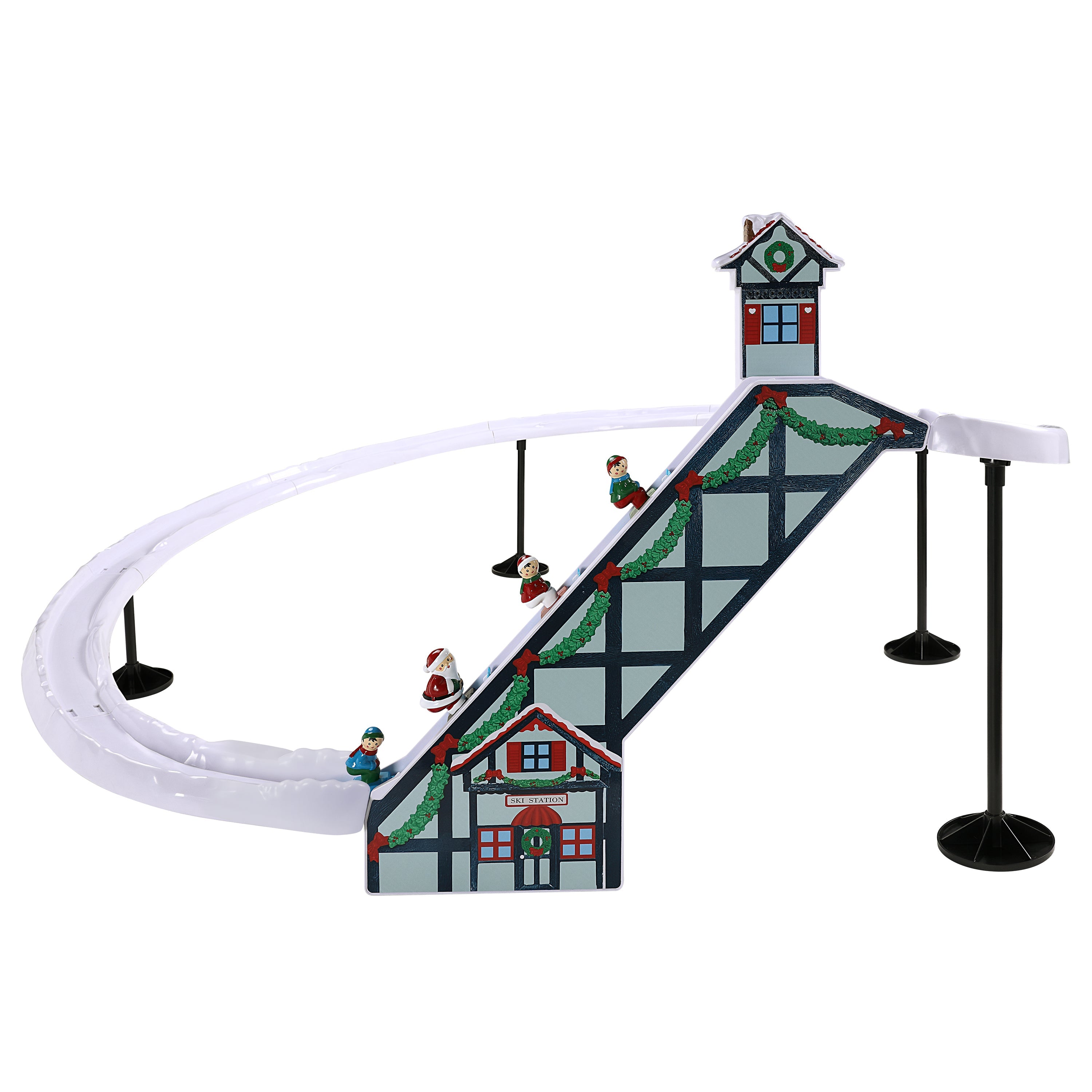 47" Animated Musical Ski Slope with Moving Skiers | Mr. Christmas