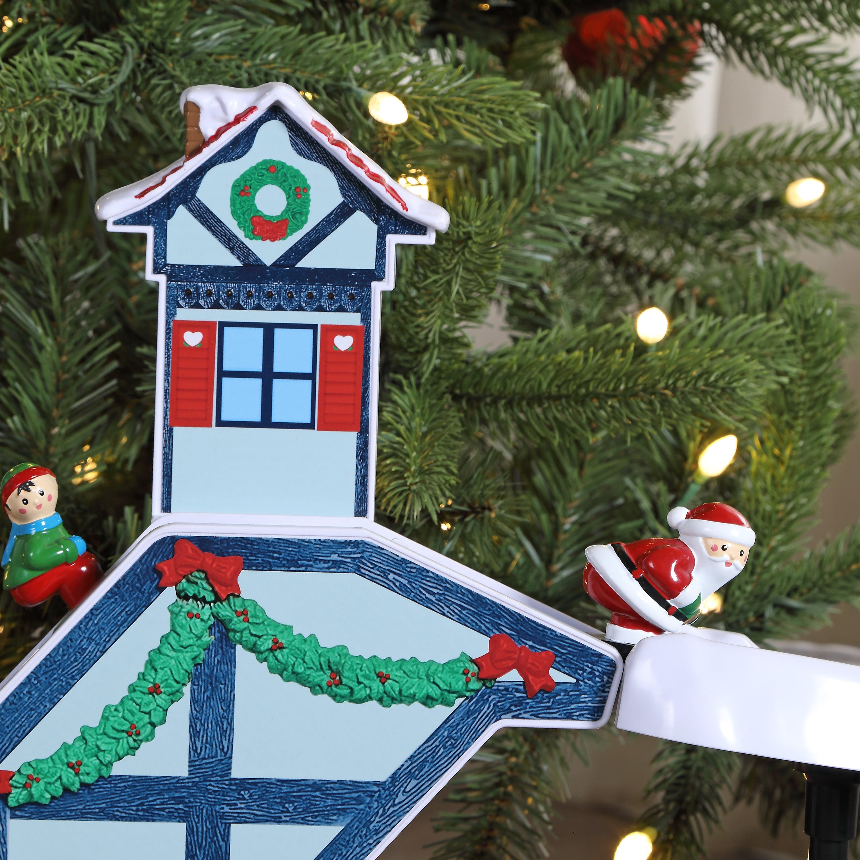 47" Animated Musical Ski Slope with Moving Skiers | Mr. Christmas