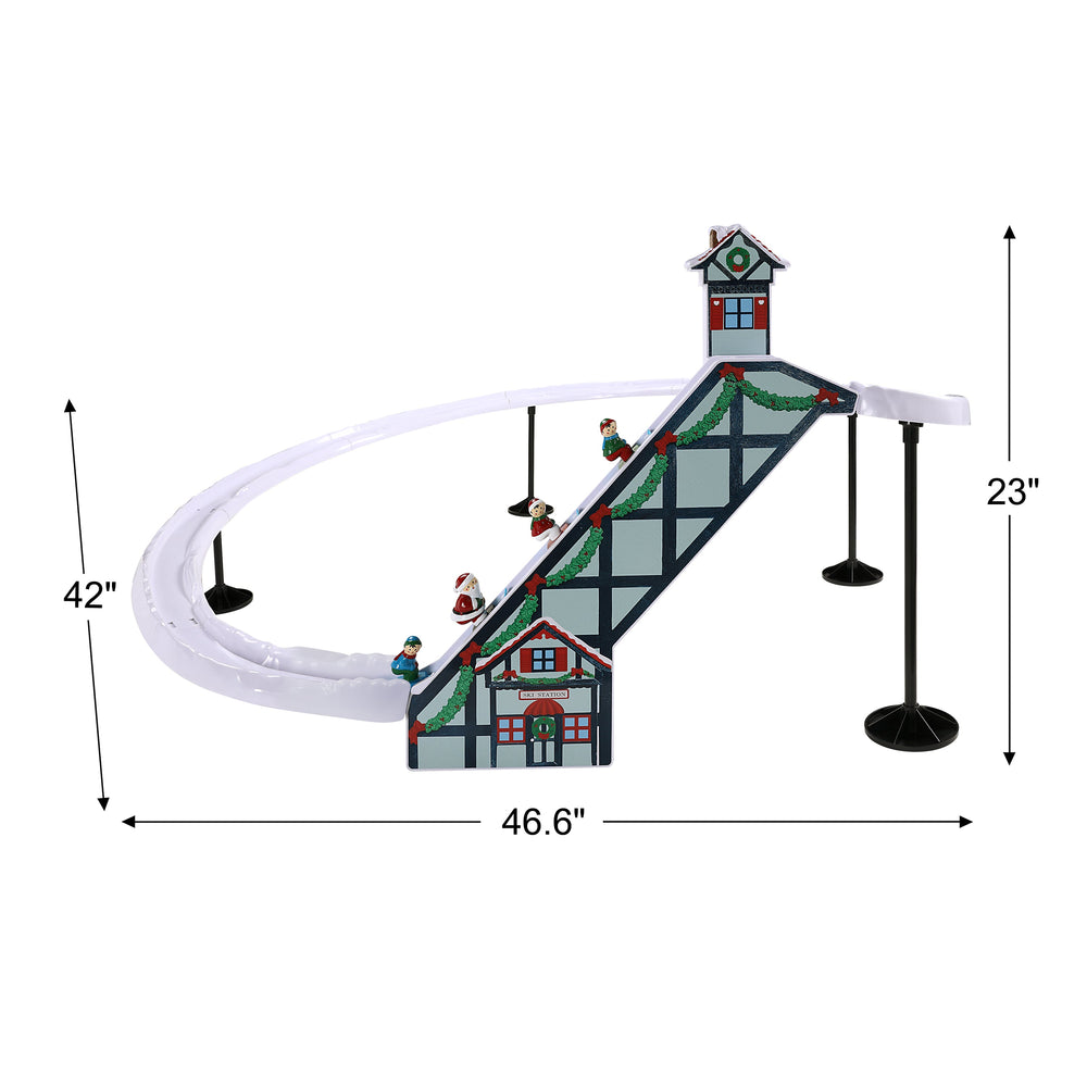 47 in. Animated & Musical Ski Slope Traditional – Mr. Christmas