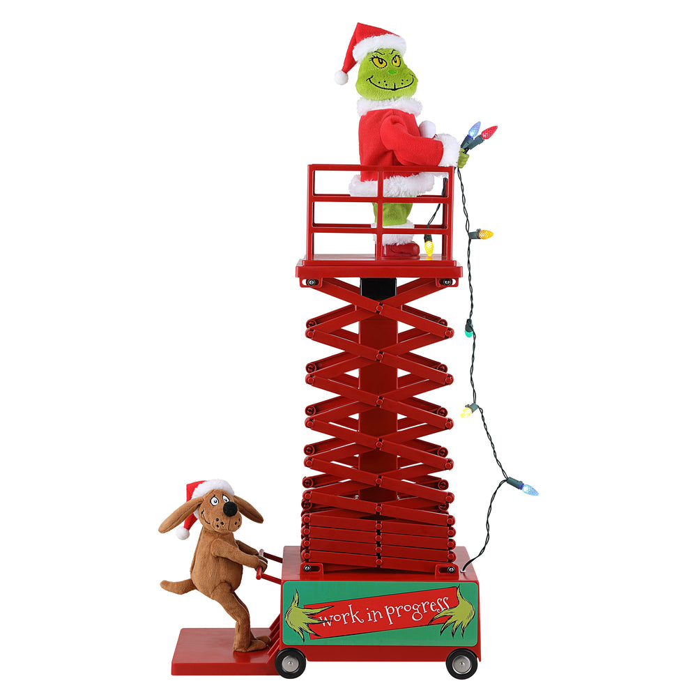50" Animated and Musical Grinch's Lift | Mr. Christmas