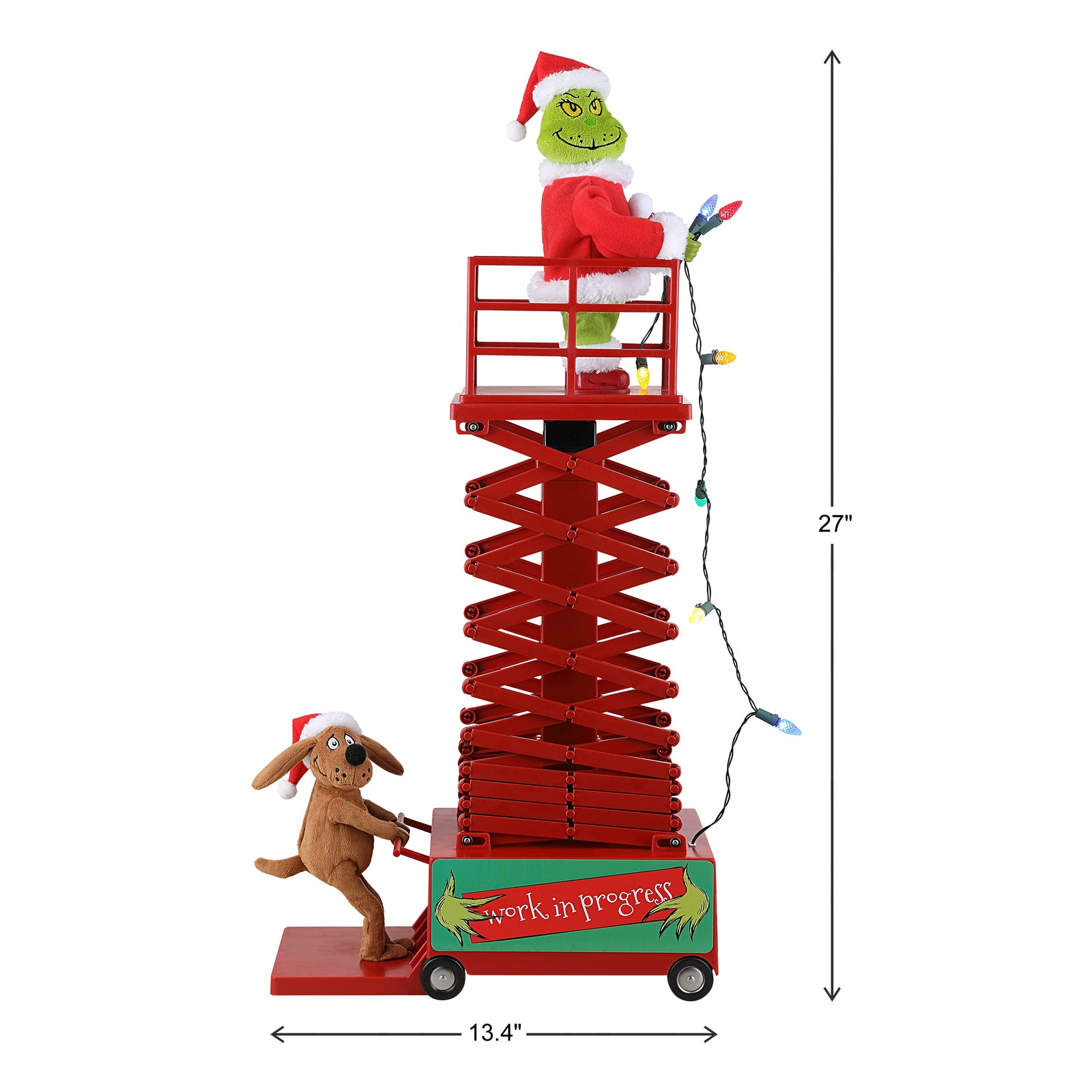 50" Animated and Musical Grinch's Lift | Mr. Christmas