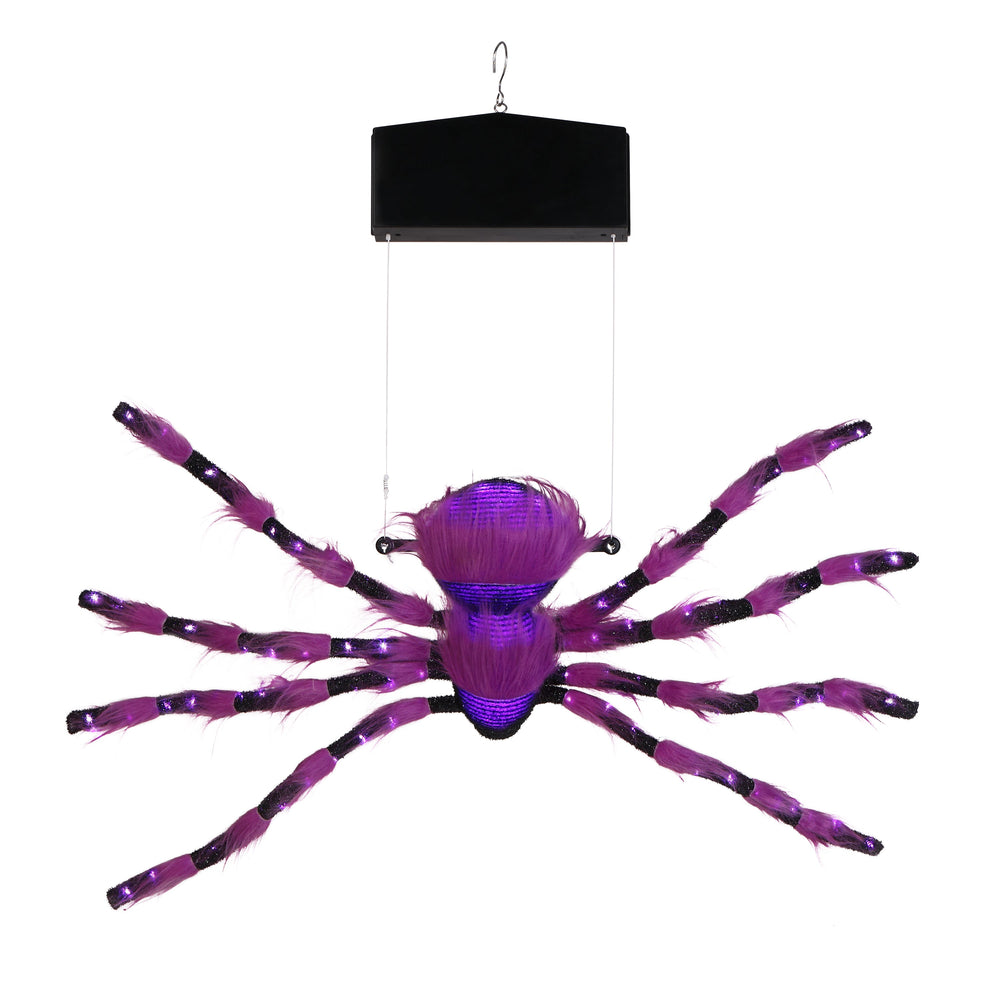 9 ft. Animated Outdoor Halloween Climbing Spider – Mr. Christmas