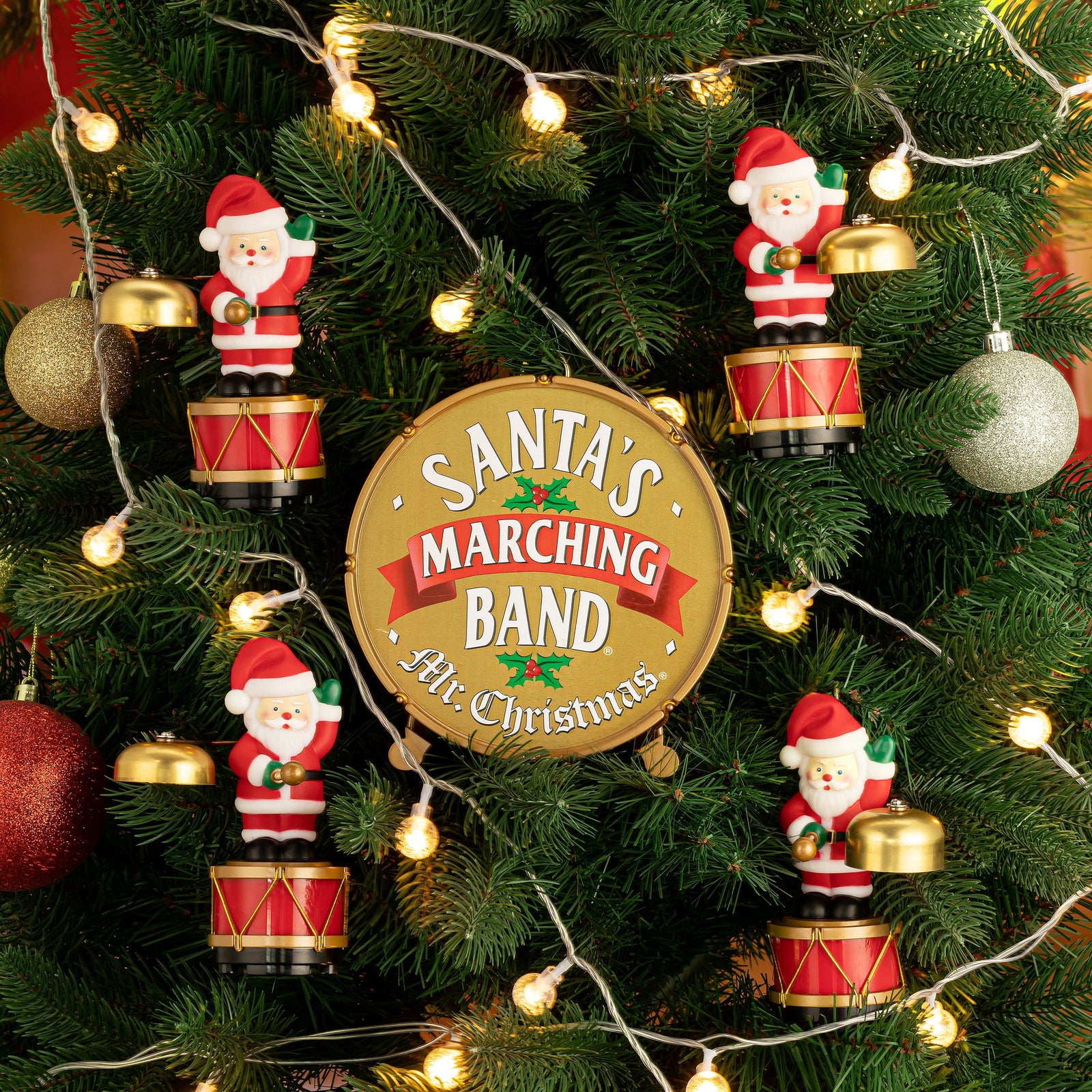 Animated Santa's Marching Band - 35 Christmas Carols Musical Decoration ...