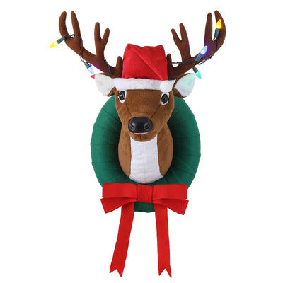 17" Animated Singing Reindeer - LED Lights | Mr. Christmas