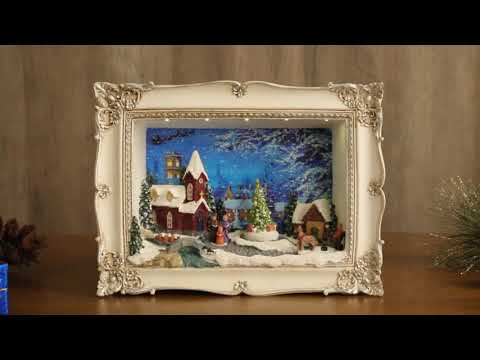 11 in. Animated Shadow Box - Church – Mr. Christmas