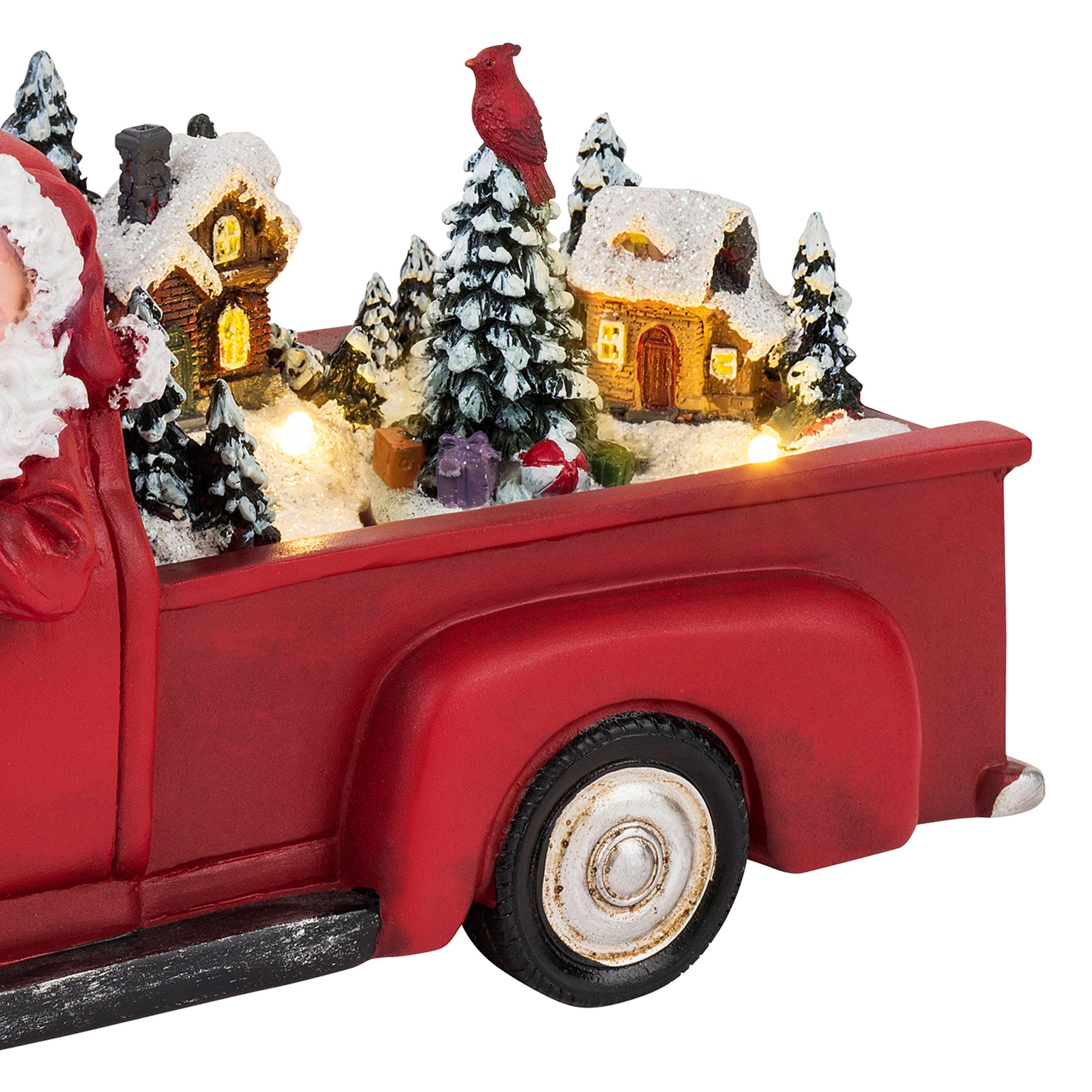 Mr. Christmas Animated Nostalgic Red Truck – Santa, LED Train Scene & 8 ...