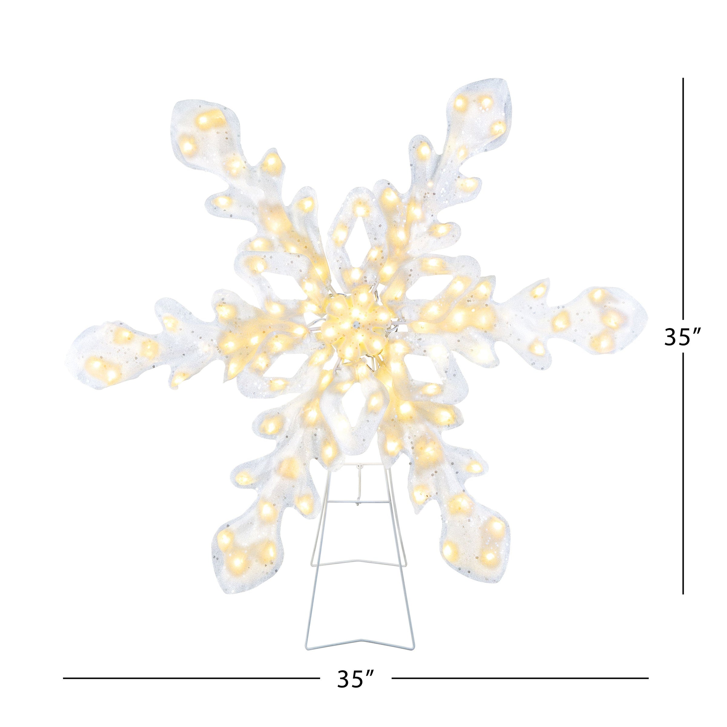 35" Outdoor LED Snowflake Decoration with Lights | Mr. Christmas