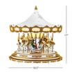 17" Animated Snowflake Crystal Carousel | 1000+ Crystals | Music | LEDs ...