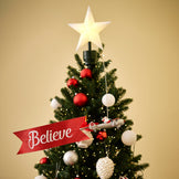 Animated Santa Biplane Christmas Tree Topper | Mr. Christmas
