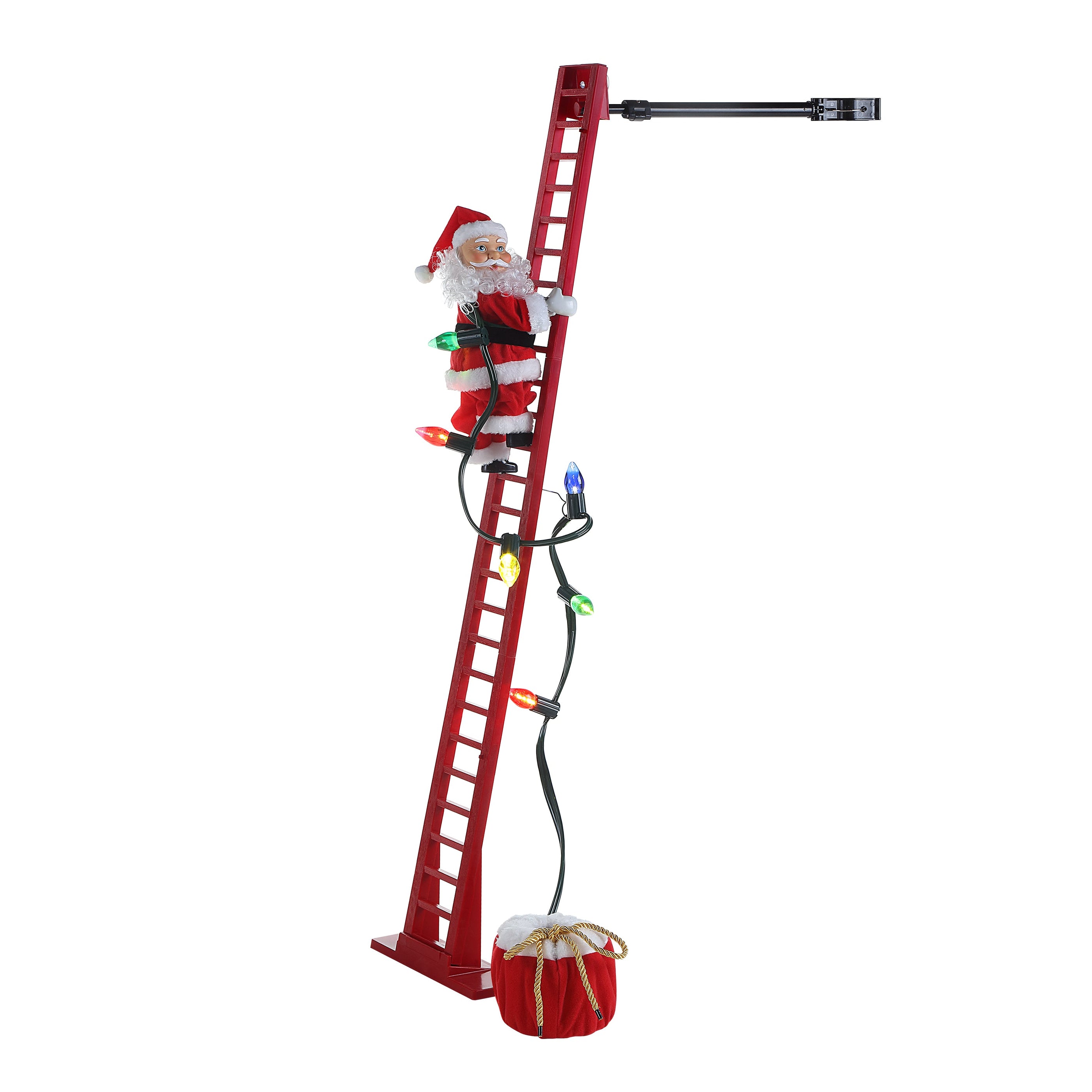 43" Animated Climbing Santa with LED Lights | Mr. Christmas